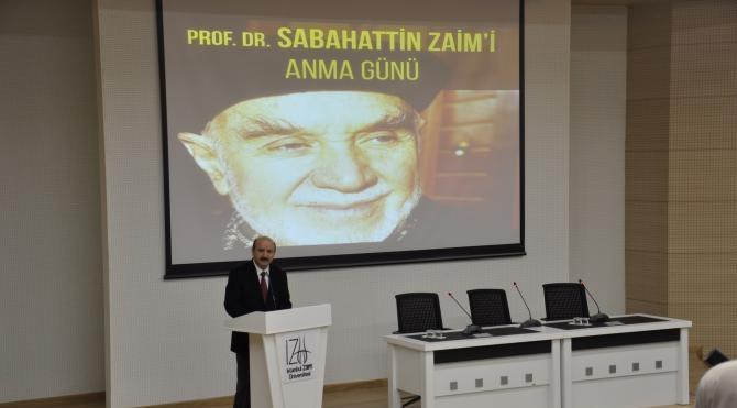 Prof. Dr. Sabahattin Zaim vefatının 9'uncu yılında anıldı - Sözcü