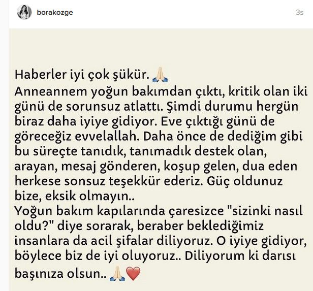Özge Borak iyi haberi sosyal medya hesabından verdi - Sözcü