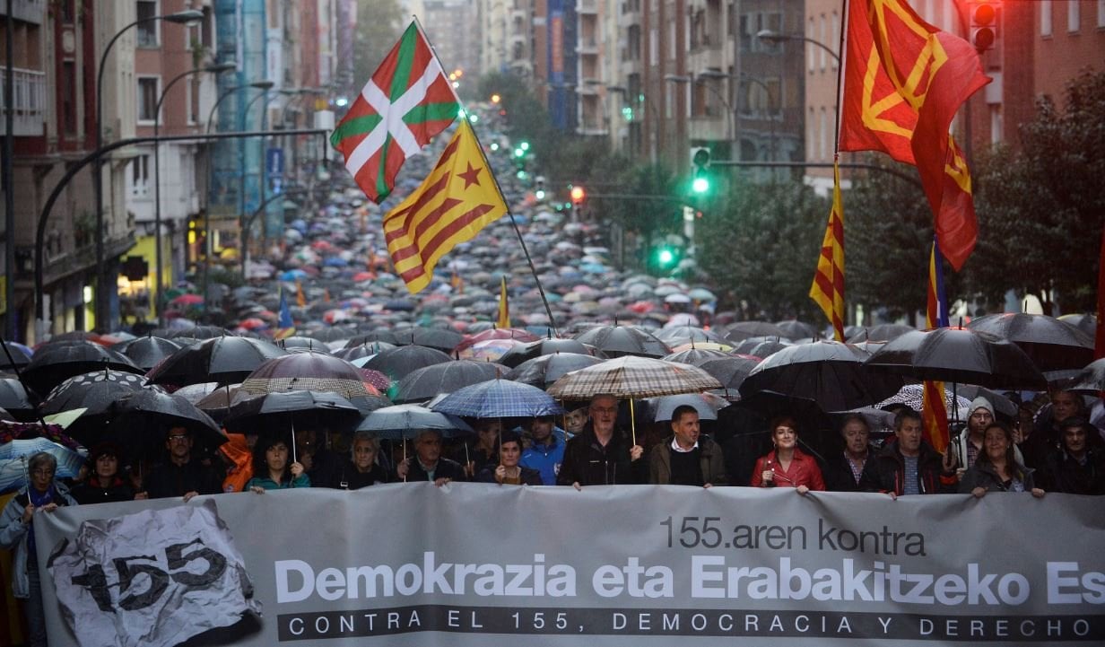 Katalanlar'a destek Bask Bölgesi'nden geldi - Sözcü