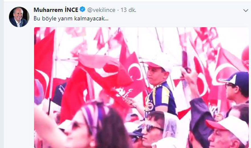 İnce'den 'devam' niteliğinde yeni mesaj - Sözcü