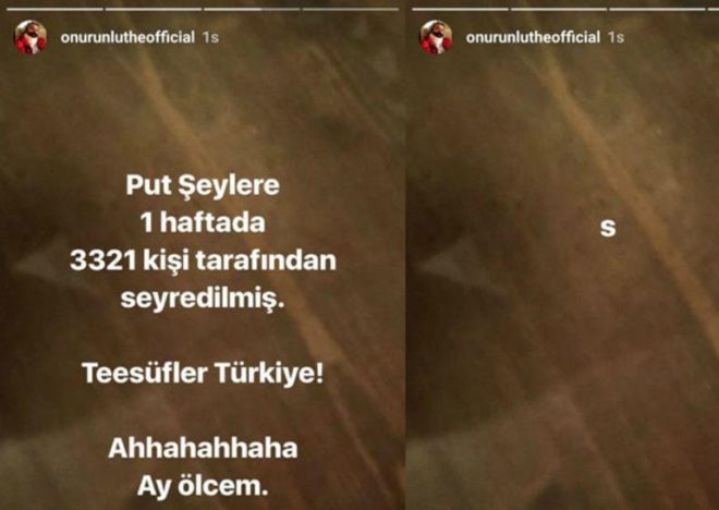 Filmi 1 haftada 3 bin kişi izlenen Onur Ünlü teessüf etti! - Sözcü