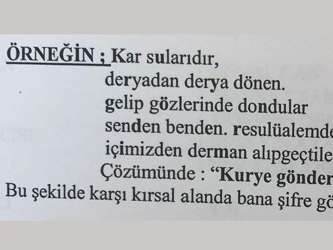 PKK'lılar mesajı şifreli şiirle gönderiyormuş - Sözcü