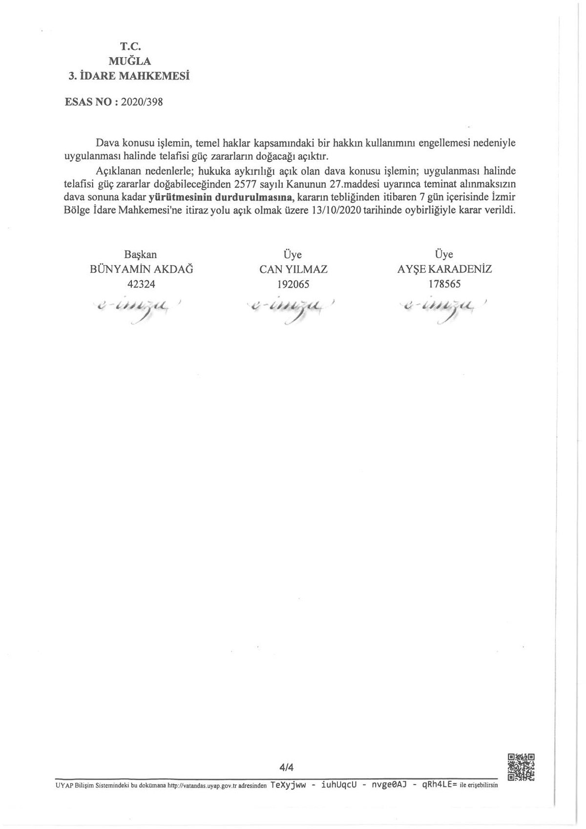 Muğla İdare Mahkemesi: Baro Genel Kurulu'nun ertelenmesi hukuka aykırı - Sözcü