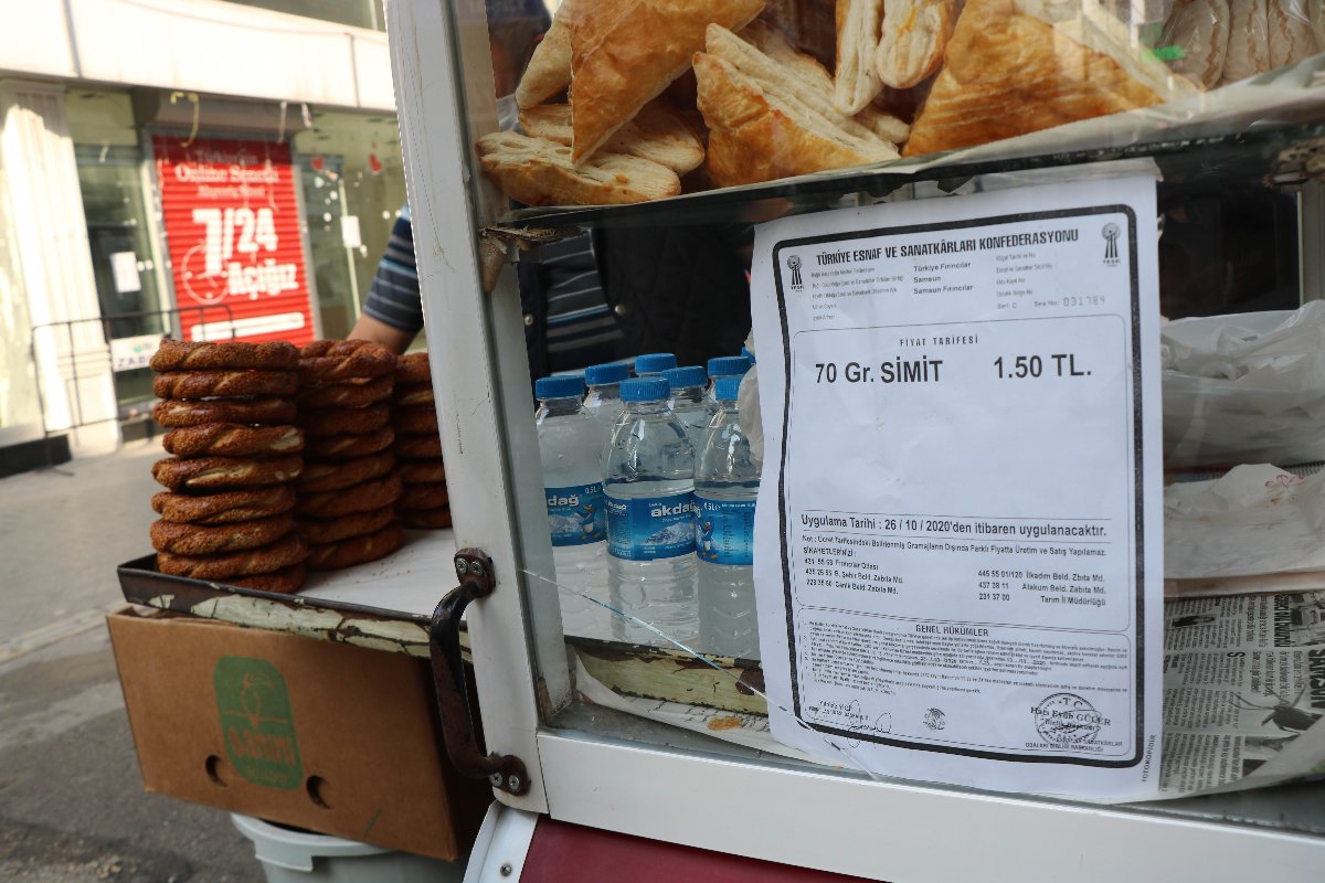 Samsun'da simide 50 kuruş zam - Sözcü