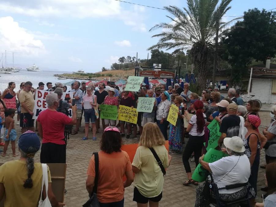 Datça'da sahil işgaline isyan