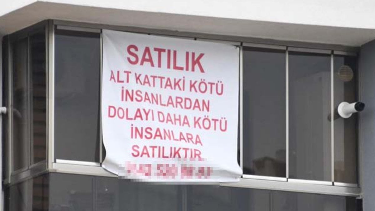Evini Satmak Için Pankart Astı Görenleri şok Etti Sözcü