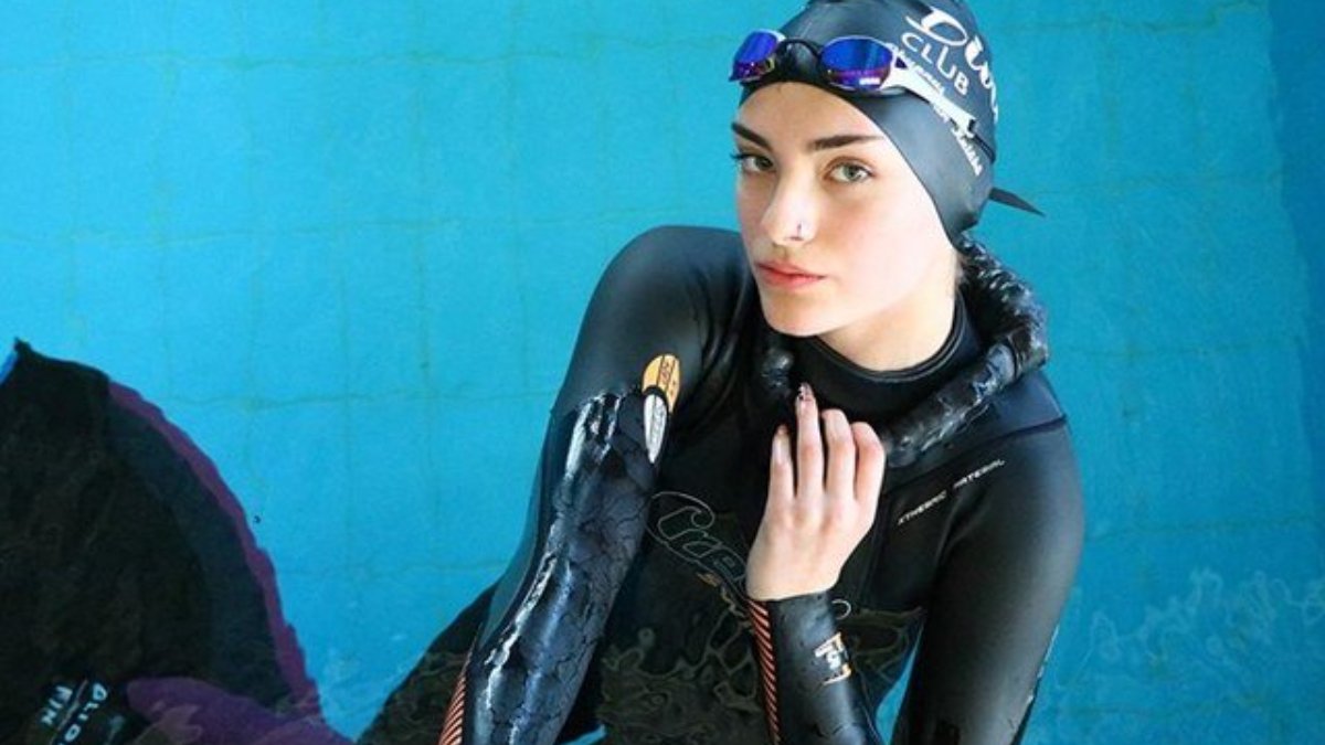 Milli sporcu Alya Akar, serbest dalışta dünya şampiyonluğu hedefiyle ...