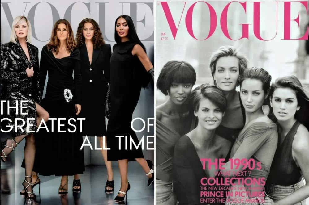 İkonik süper modeller Cindy Crawford ve Naomi Campbell 33 yıl sonra ilk Vogue kapağında - Sözcü