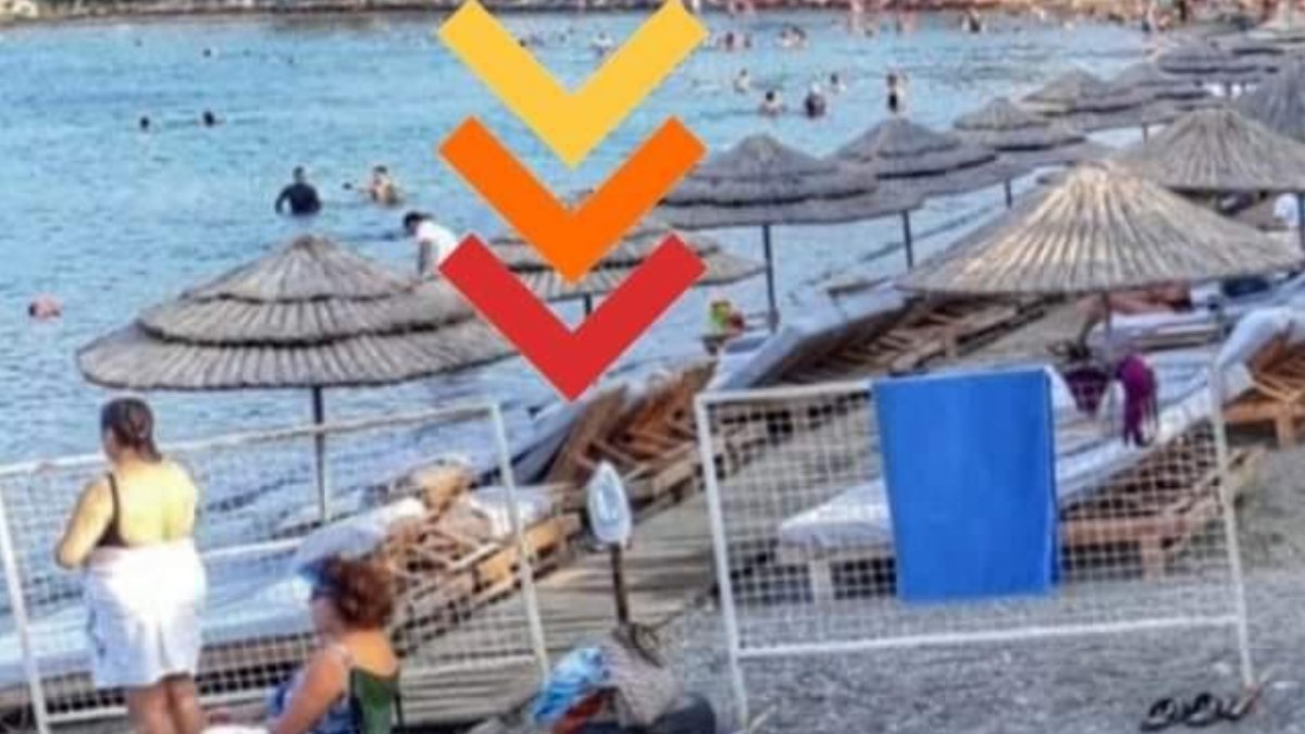 Datça'da plaja girecek vatandaşlara bariyerli engel - Sözcü