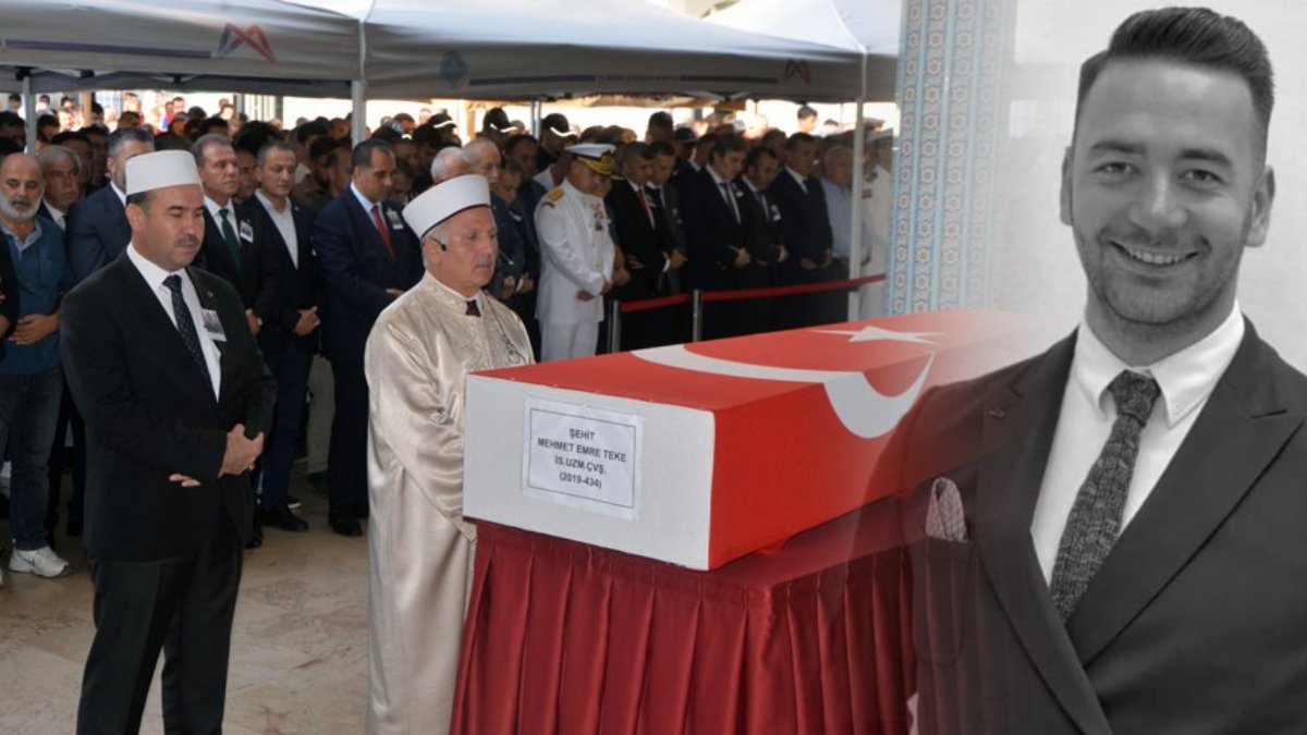 Şehit Uzman Çavuş Mehmet Emre Teke, son yolculuğuna uğurlandı - Sözcü